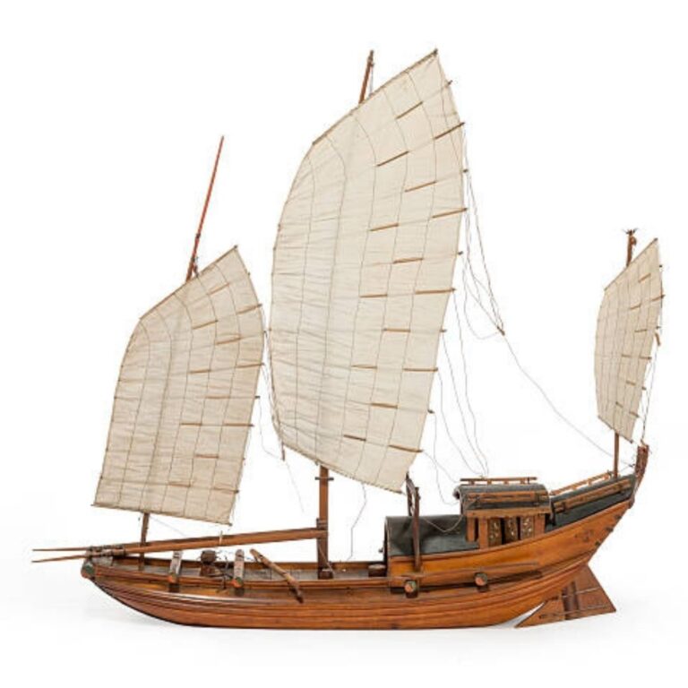 Wooden Ship Table Decor Statue | Handcrafted Home Décor